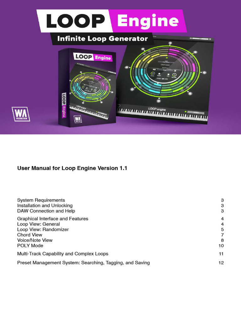 Loop Engine v1.1 - Manual | Download Free PDF | Computing