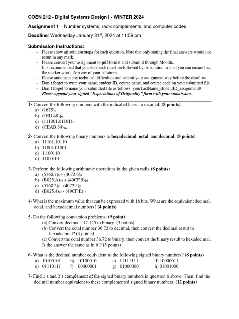 Assignment 123 | PDF | Subtraction | Arithmetic