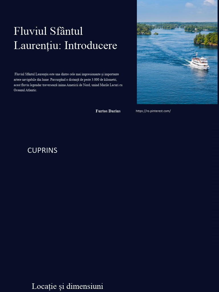 Fluviul Sfantul Laurentiu Introducere | PDF