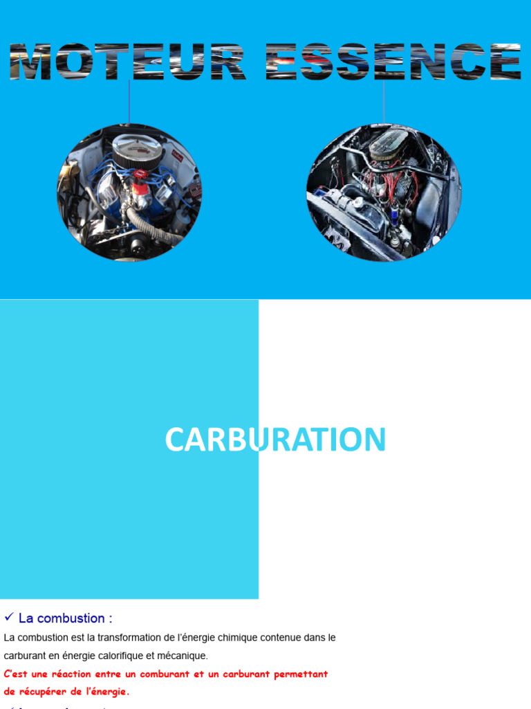 Combustion : Carburant et Comburant | PDF | La combustion | Essence ...