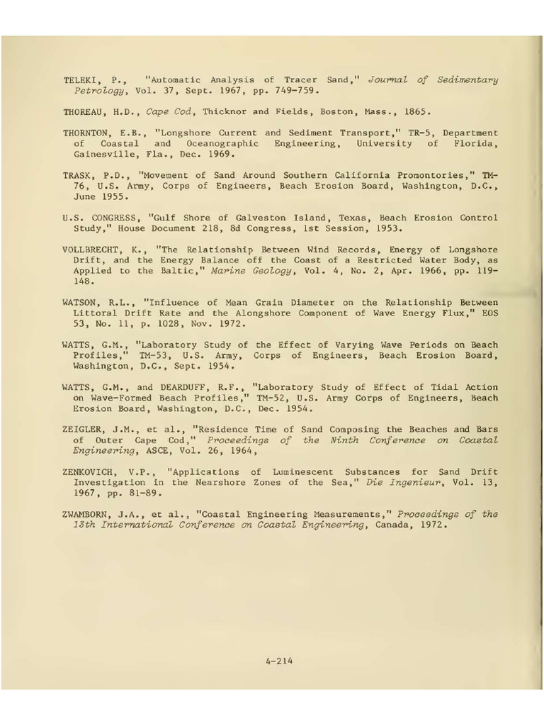 Chapter 5 - Shore Protection Manual - Planninig and Analysis | PDF