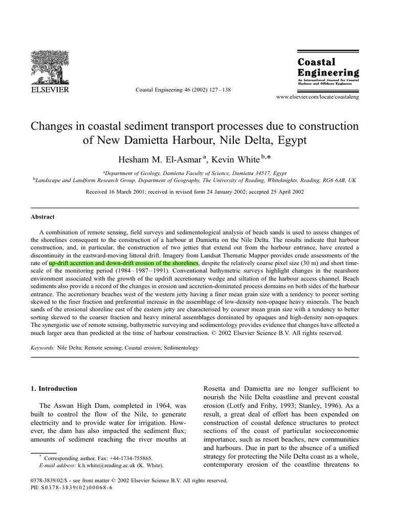 Changes in Coastal Sediment Transport PR | PDF | Earth Sciences ...