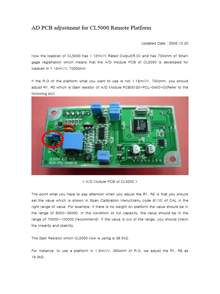 AD PCB For CL5000 Remote Platform ESPAÑOL | PDF