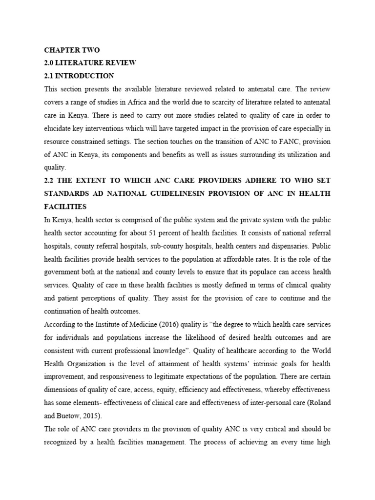 Cherono Chapter Two | PDF | Health Care | Pregnancy