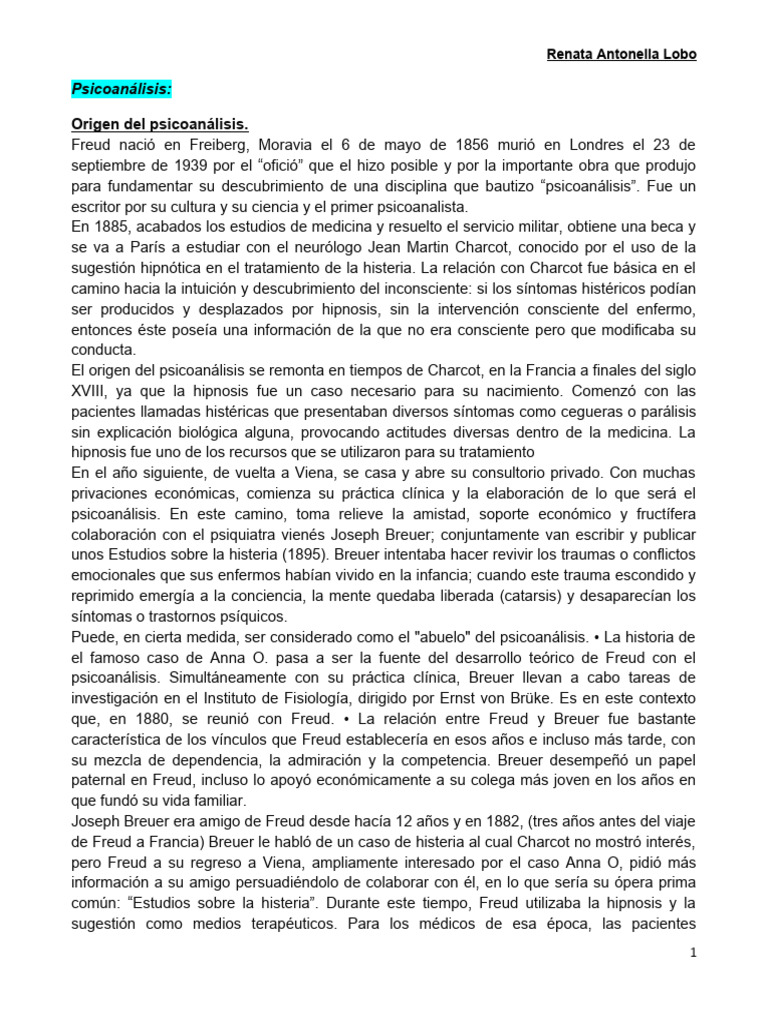 UNIDAD 3-PSICOANALISIS-1 | Descargar gratis PDF | Psicoanálisis | Mente inconsciente