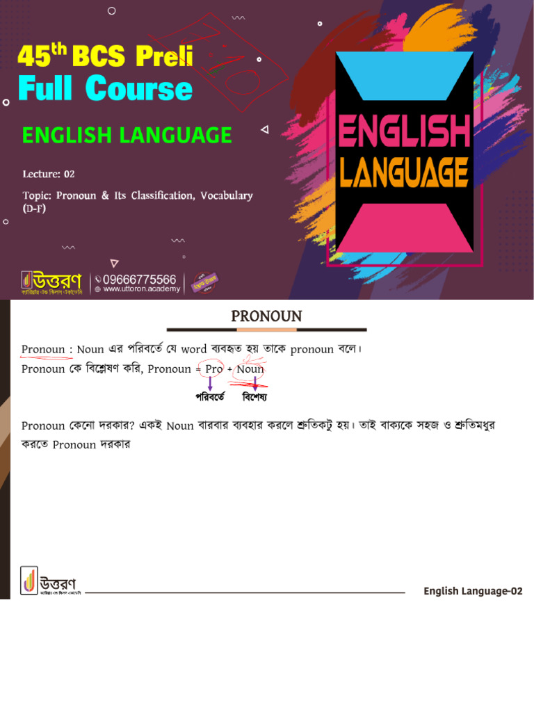 English Language 02 B | PDF | Pronoun | Grammatical Number