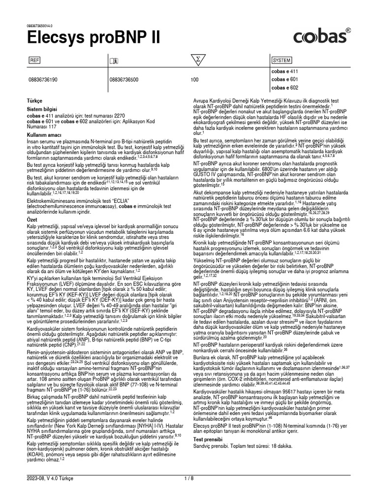 Elecsys Probnp Ii | PDF