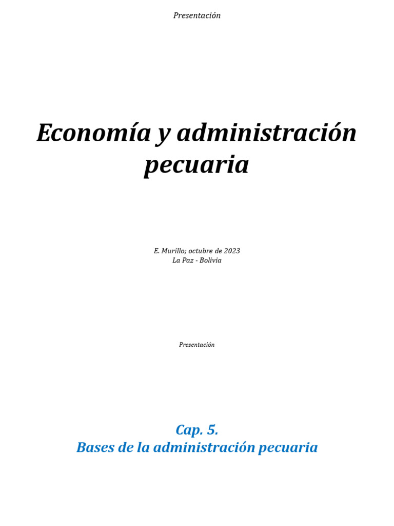 2024 -1- Eco - Cap 5 - Parte 1 | PDF | Planificación | Business