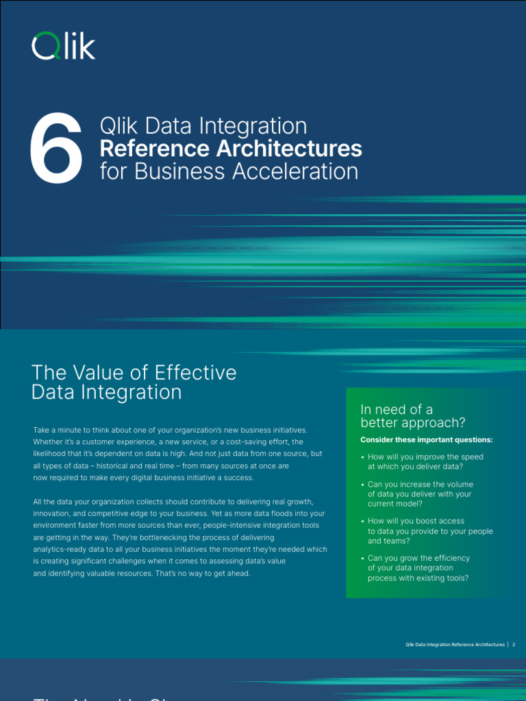 Six Data Integration Reference Architectures | PDF | Data Warehouse ...