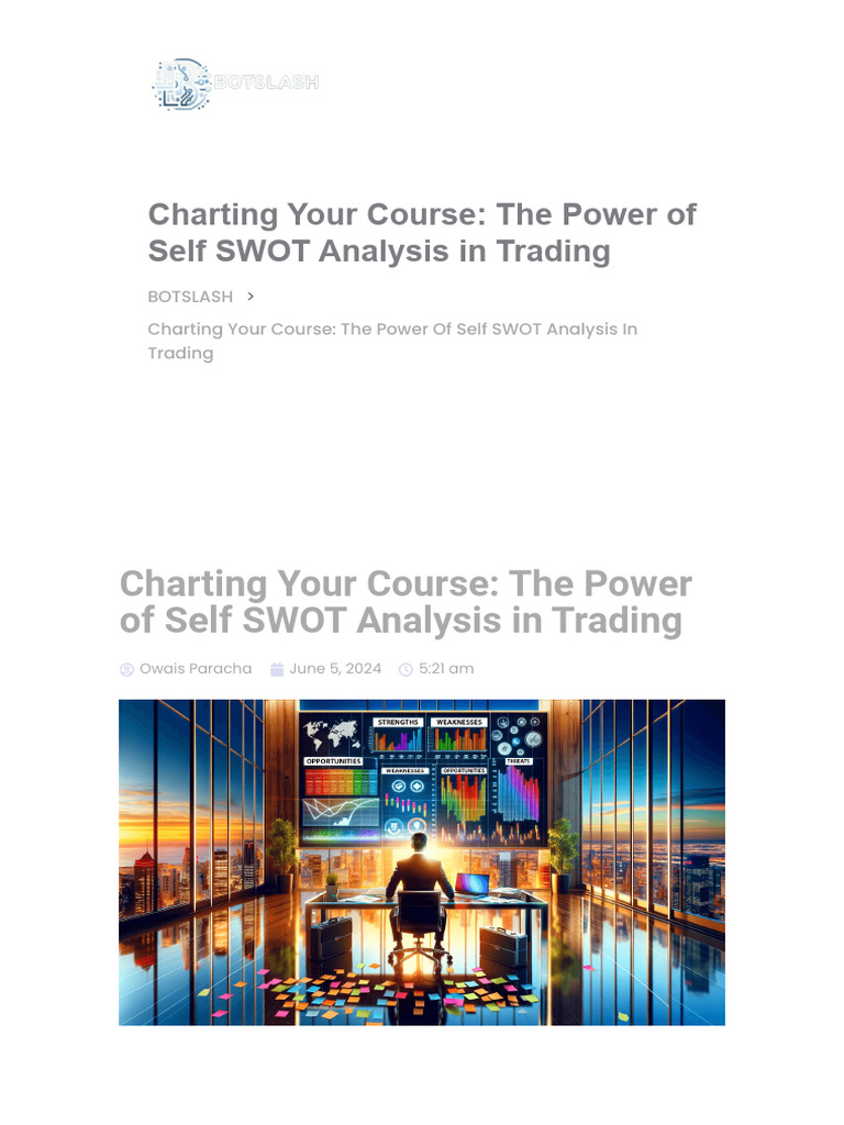 Charting Your Course - The Power of Self SWOT Analysis in Trading | PDF ...