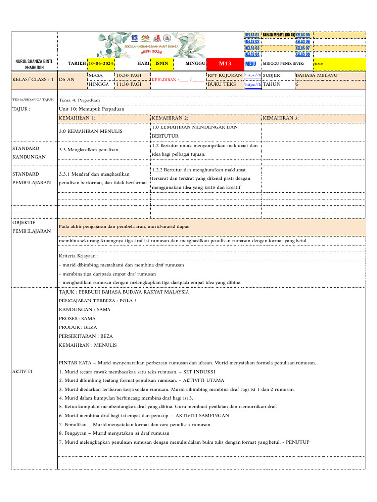 M13G22 - Isnin | PDF
