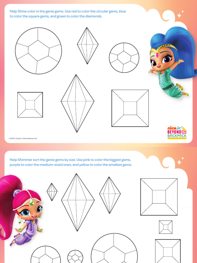 Shimmer and Shine Genie Gems | PDF | Art