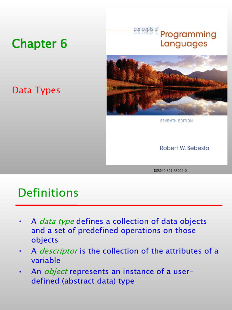 Data Types: ISBN 0-321-33025-0 | PDF | Pointer (Computer Programming ...