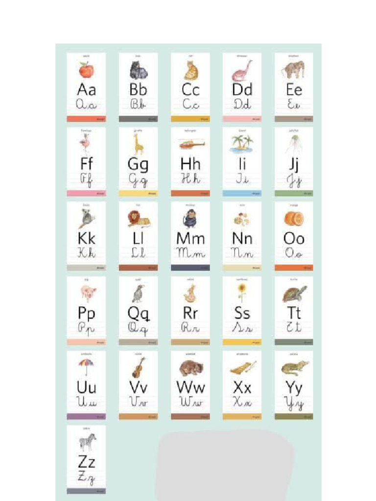 Abecedario para niños | PDF