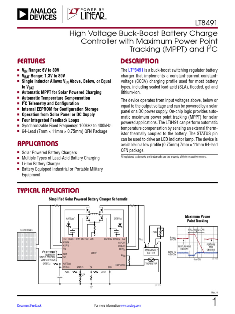 CARGADOR I2c LT8491 | Download Free PDF | Battery Charger | Electromagnetism