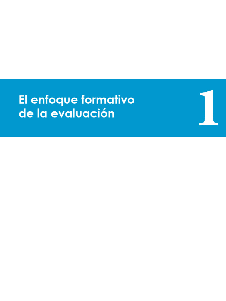 Enfoque Formativo de La Evaluacion | PDF | Evaluación | Plan de estudios