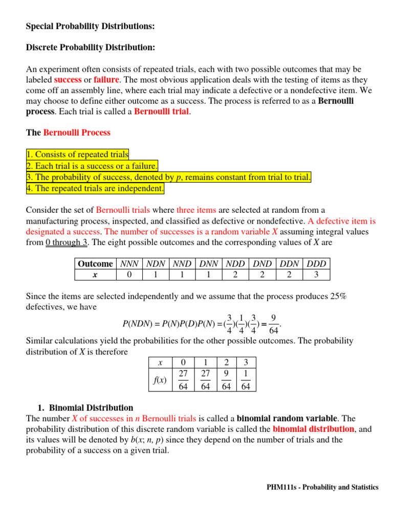 Lecture7 Slides | PDF | Probability Distribution | Probability Theory