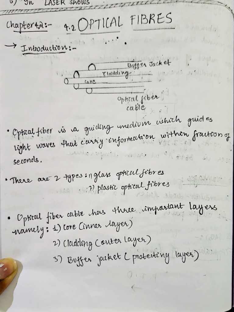 Optical Fibre Notes | PDF | Science & Mathematics