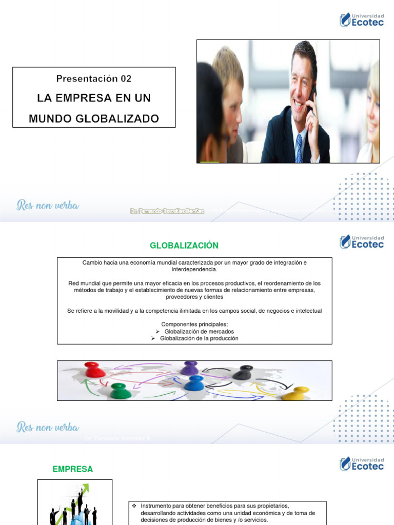 02 La Empresa en Un Mundo Globalizado | PDF | Business | Mercado (economía)