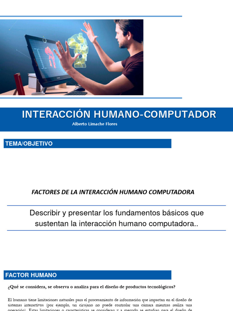 Interacción Humano-Computador: Alberto Limache Flores | PDF | La ...