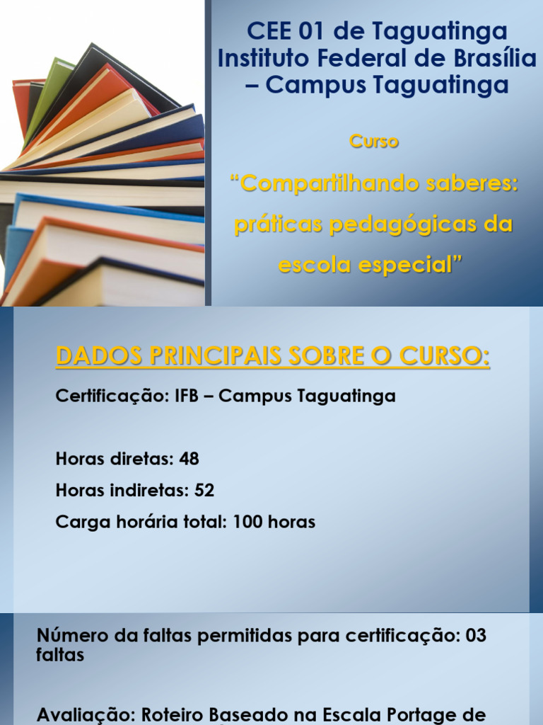 Slides Do Curso - Aulas Sobre Tea | PDF | Educação Especial | Espectro ...