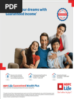 HDFC Life Smart Protect Plan Brochure | PDF | Insurance | Present Value