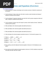 Balancing, Identifying & Predicting Chemical Equations Quiz | PDF ...