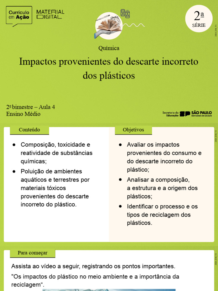 Impactos do Descarte de Plásticos | PDF | Plástico | Desperdício