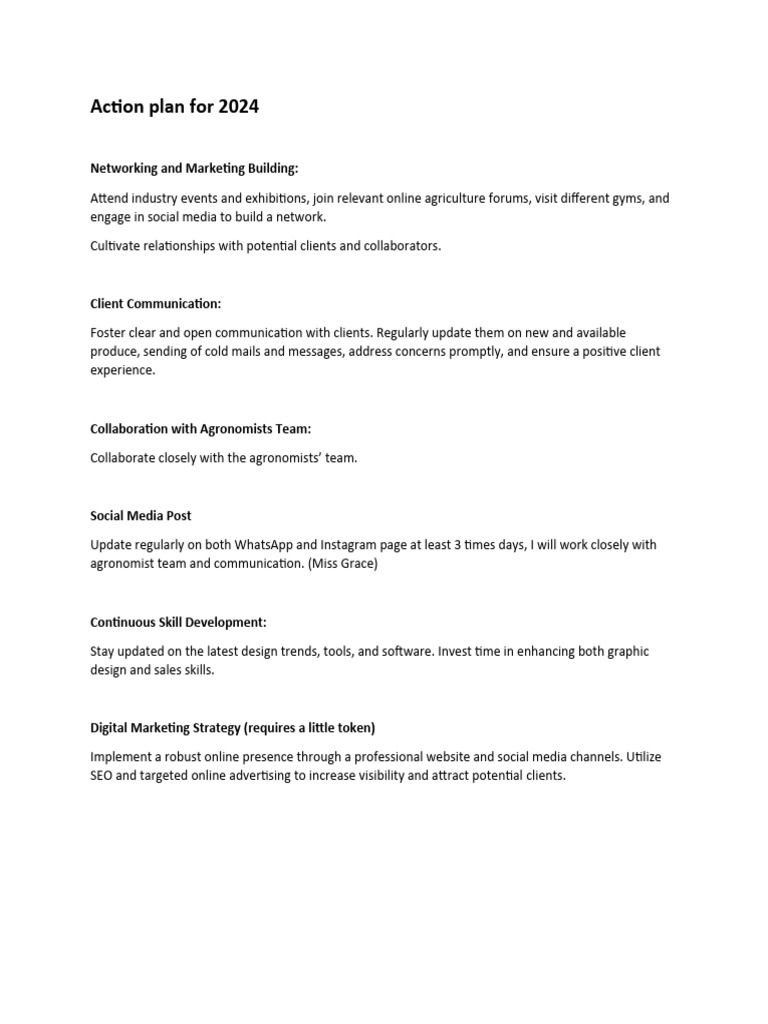 2024 Agribusiness Networking Plan | PDF | Business | Social Science