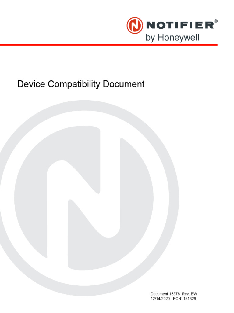 Device Compatibility Document Kidde Control Head Pdf