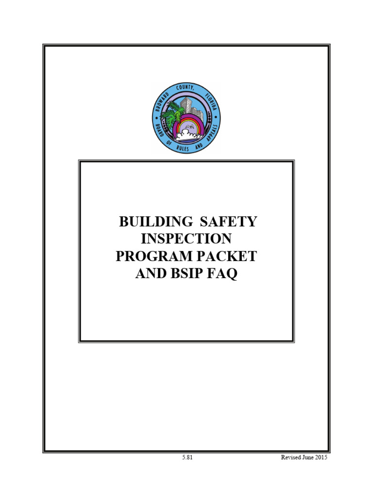 Building Safety Inspection Program Rev06.20.23 | PDF | Concrete | Reinforced Concrete