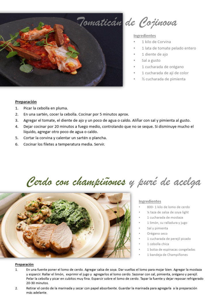 Recetas III | PDF | Alimentos | Cocina