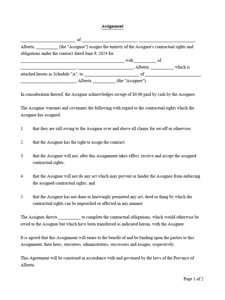 Assignment | PDF | Assignment (Law) | Common Law