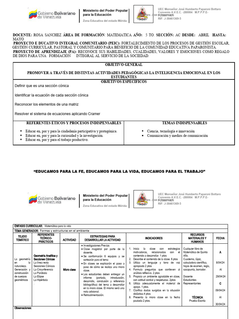 5to ABC Matematica | PDF | Determinante | Matriz (Matemáticas)
