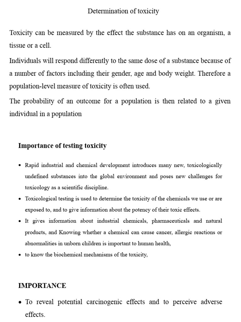 Methods To Test Toxicity 2024 | PDF | Toxicity | Toxicology