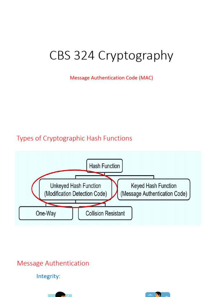 CBS 323 Message Authentication Codes (HMAC) | PDF | Cryptography | Applied Mathematics
