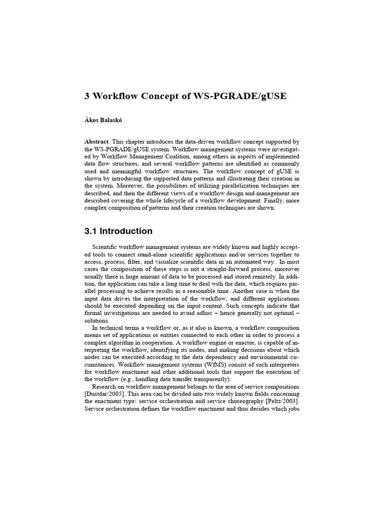 Workflow Concept of WS-PGRADE:gUSE | PDF | Computer Science | Computer Engineering