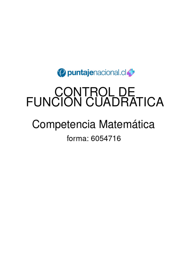 CONTROL FUNCION CUAdratica (2024) | PDF