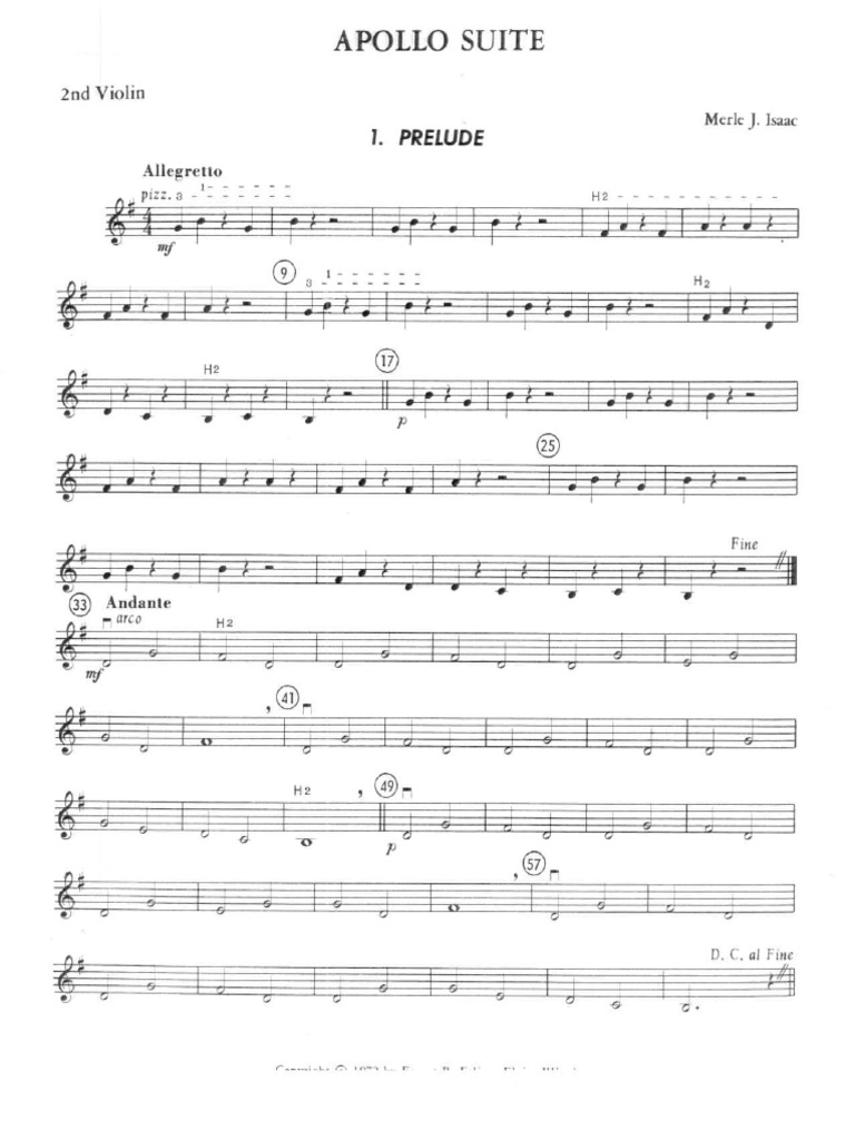 Apollo Suite - Isaac - String Parts | PDF