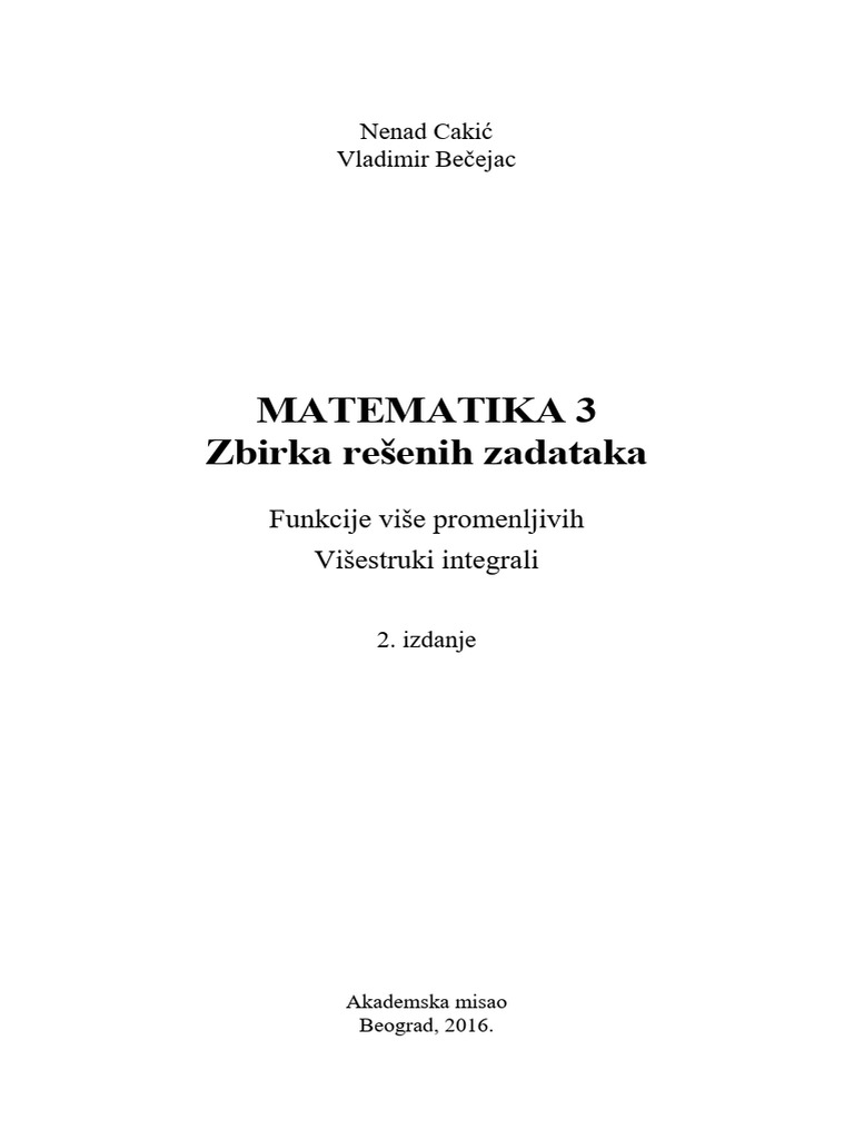 MAT 3 Zbirka 2 Izdanje Isecak | PDF