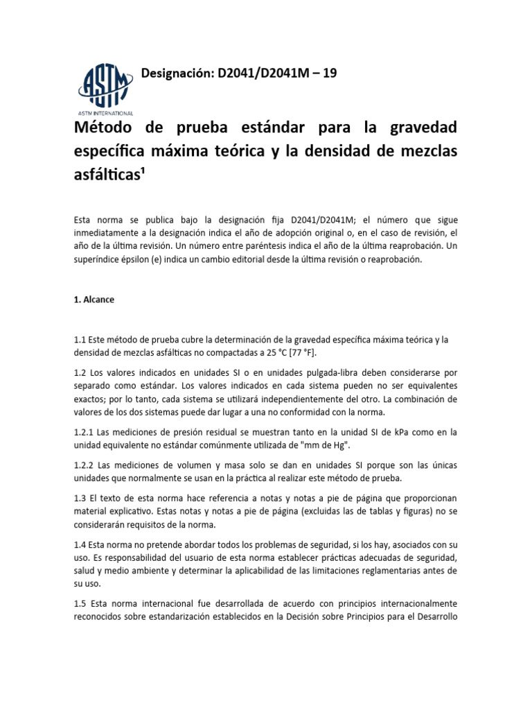 Astm D2041 Descargar Gratis Pdf Vacío Presión