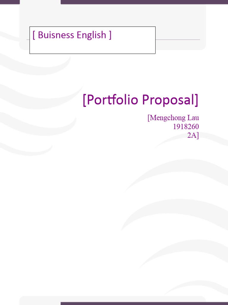 Portfolio Proposal | PDF | Essays | Stereotypes