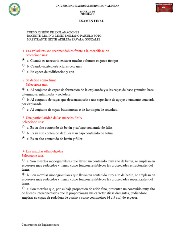 EXAMEN FINAL EXP_2022-EAZG | PDF | Ingeniero civil | Ingeniería de Edificación