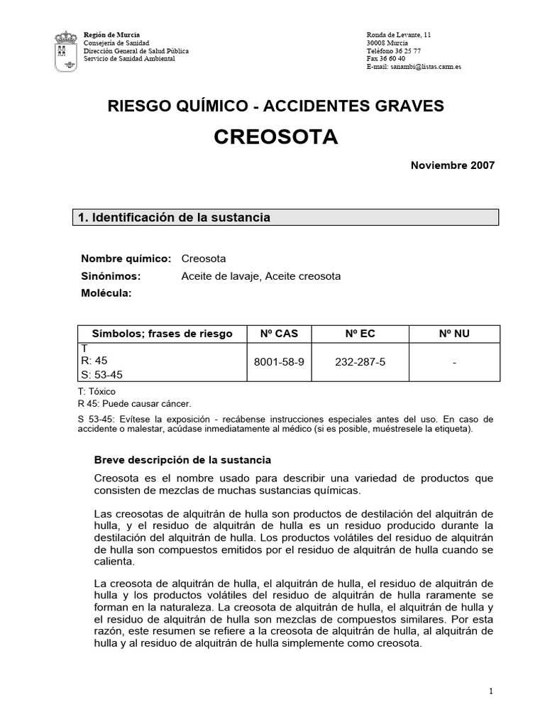 Creosota | PDF | Agua