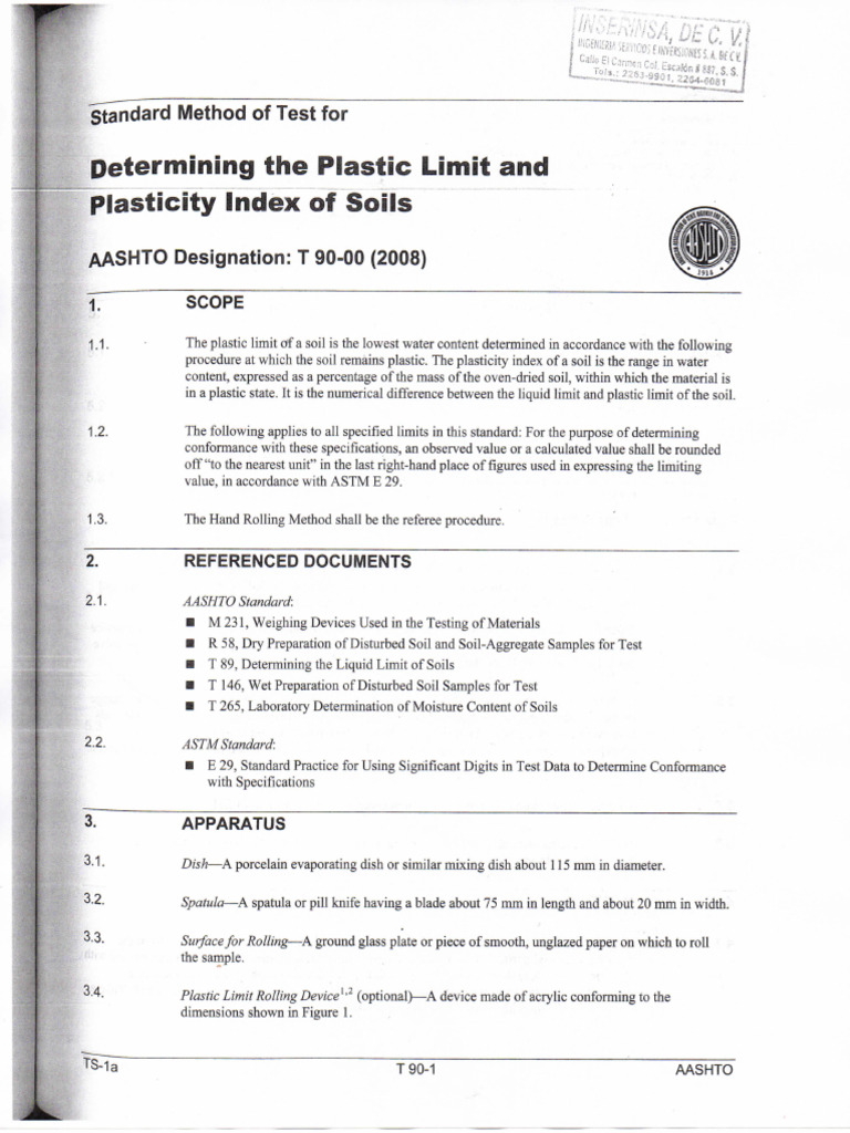 Aashto T90 | PDF | Applied And Interdisciplinary Physics | Materials