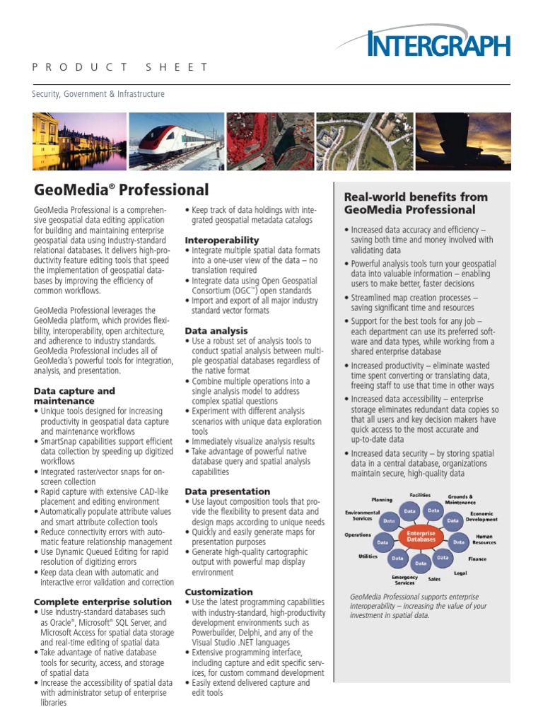 Geomedia Professional | PDF | Geographic Information System | Microsoft Sql Server