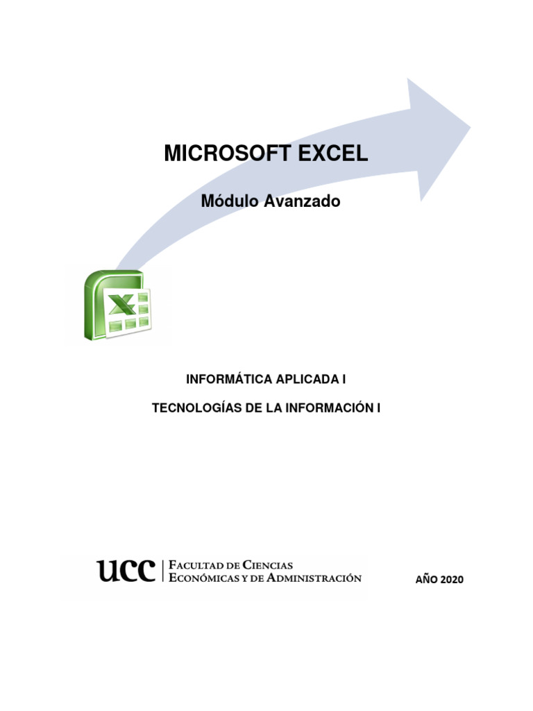 Excel Avanzado | PDF | Hoja de cálculo | Microsoft Excel