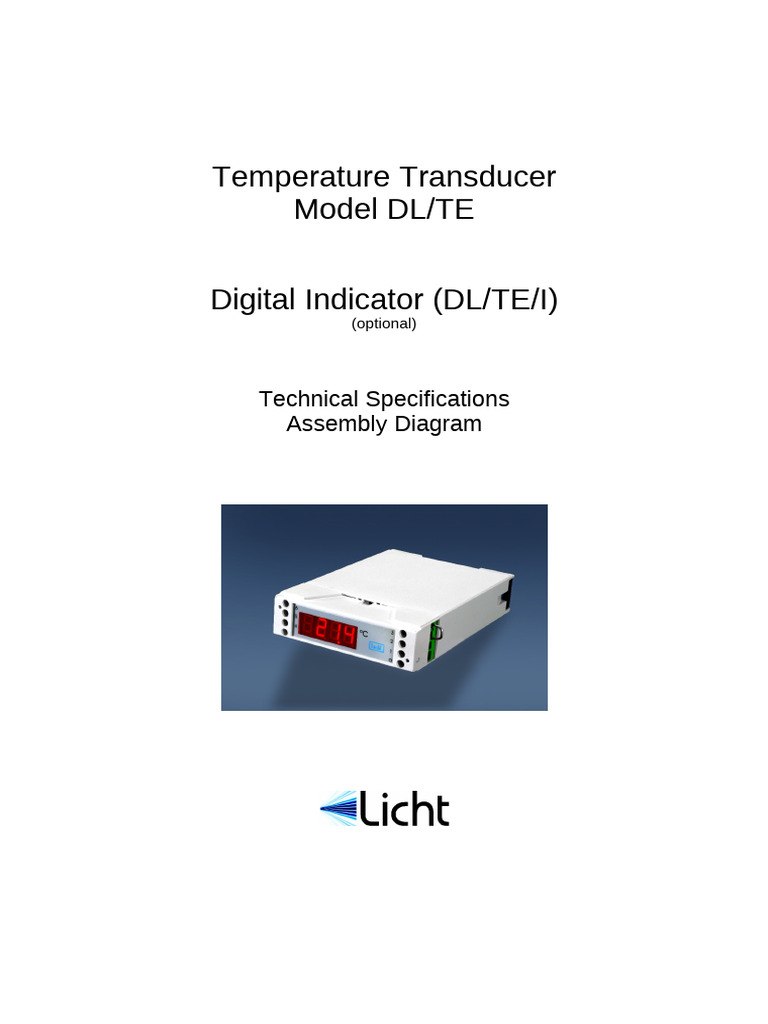 Manual Transdutor Temperatura | PDF | Electricity | Electrical Engineering
