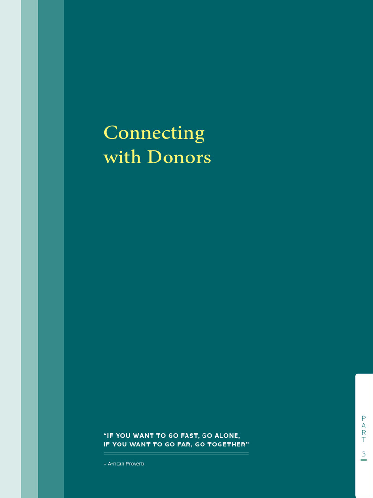 Part 3 - Connecting With Donors | PDF | Non Governmental Organization ...