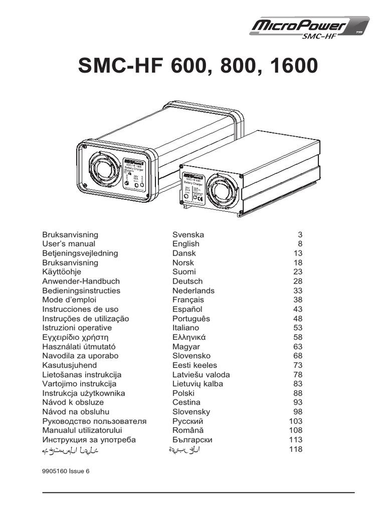 SMC-HF 600, 800, 1600W User Manual | PDF